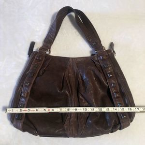 Junior Drake | Bags | Junior Drake Brown Leather Shoulder Bag With ...